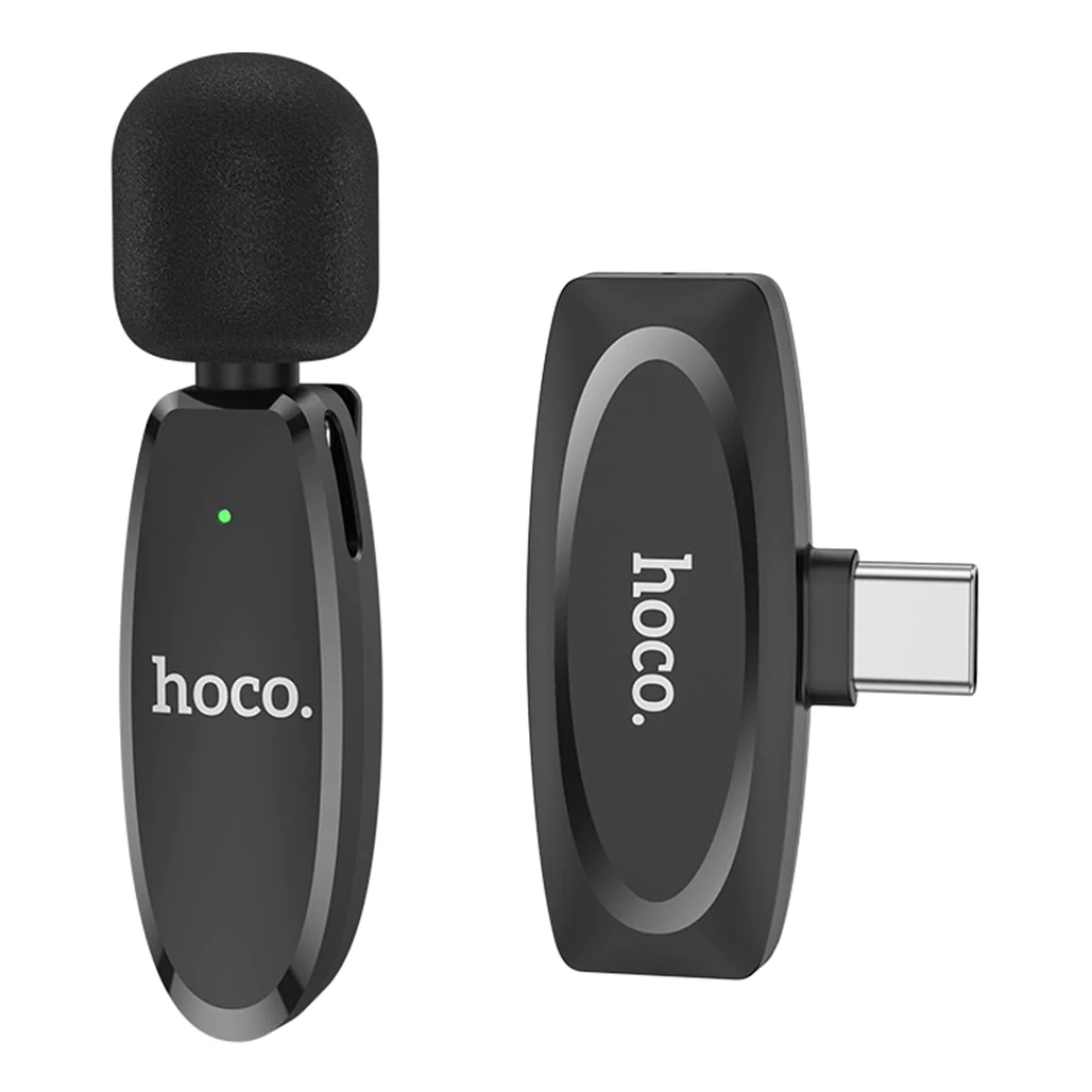 HOCO L15 Wireless Lavalier Microphone for Type-C 2.4GHZ Mini Audio ...