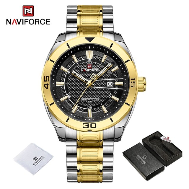 Naviforce 9210 CH - Black Gold Price in Bangladesh - Econaz
