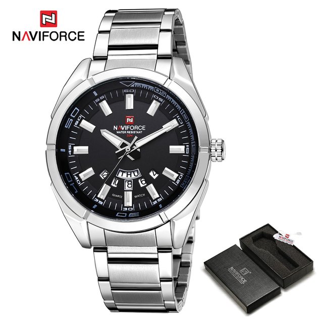 Naviforce 9038 CH - Silver Black Price in Bangladesh - Econaz