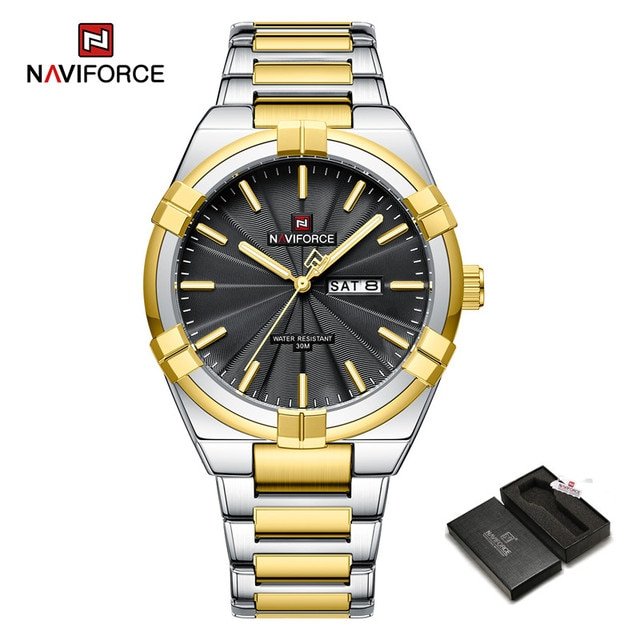 Naviforce 9218 CH - Black Gold Price in Bangladesh - Econaz