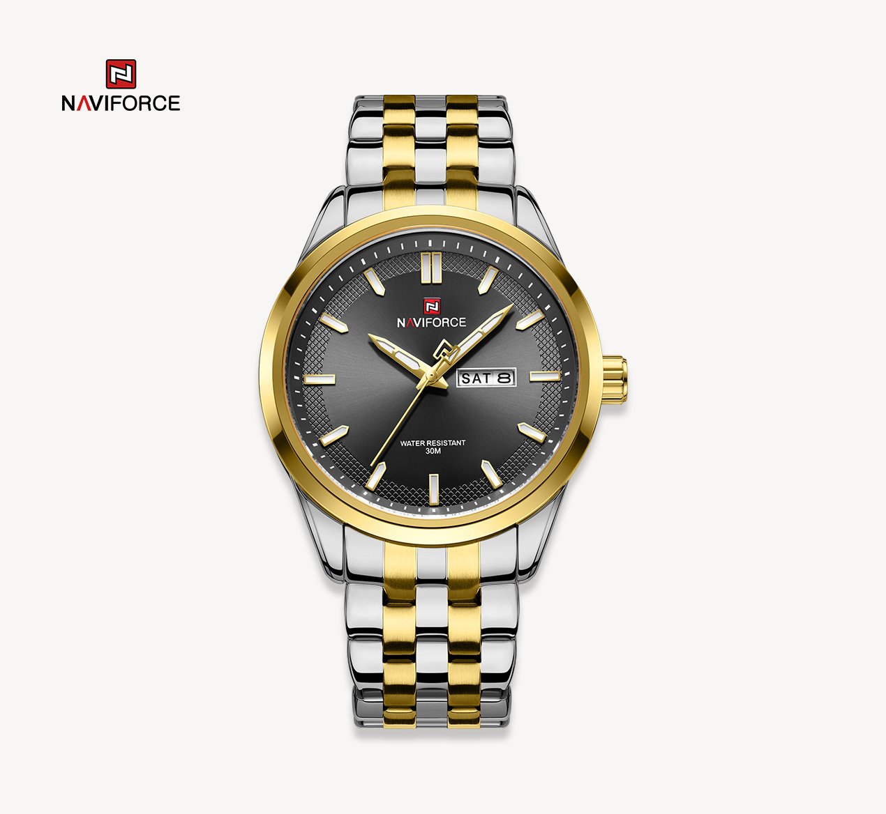 Naviforce 9203 CH - Gold Black Price in Bangladesh - Econaz