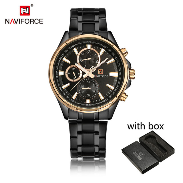 Naviforce 9089 CH - Black Gold Price in Bangladesh - Econaz