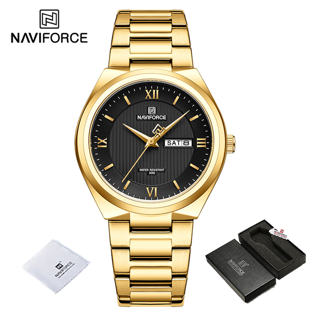 Naviforce 8030 CH - Gold Black Price in Bangladesh - Econaz