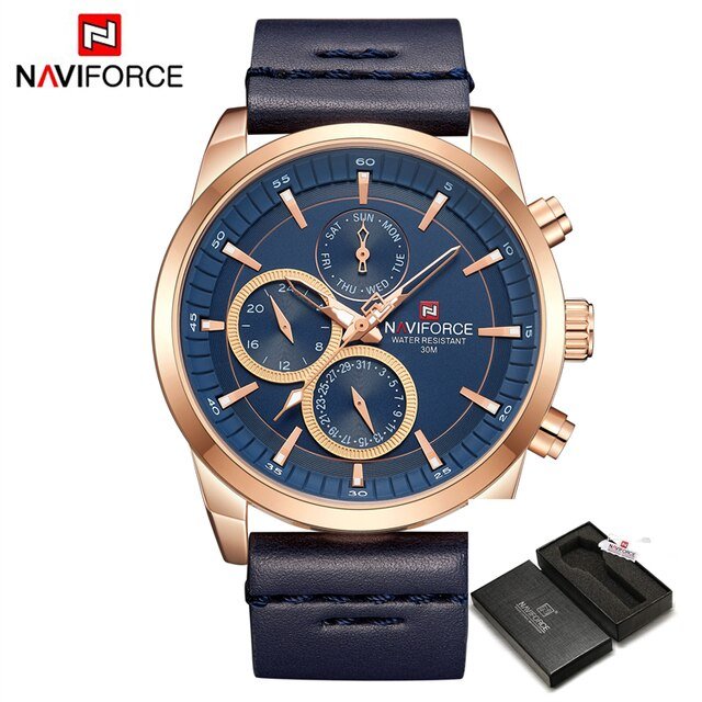 Naviforce 9148 L - RoseGold Blue Price in Bangladesh - Econaz