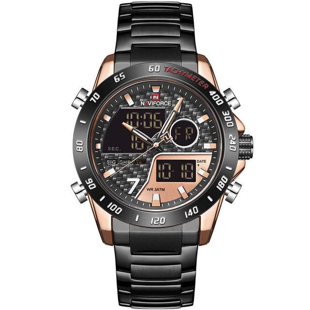 Naviforce 9171 CH - Black Gold Price in Bangladesh - Econaz