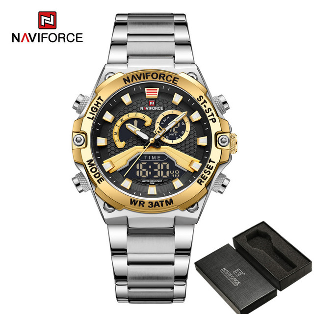 Naviforce 9207 - Silver Gold Price in Bangladesh - Econaz