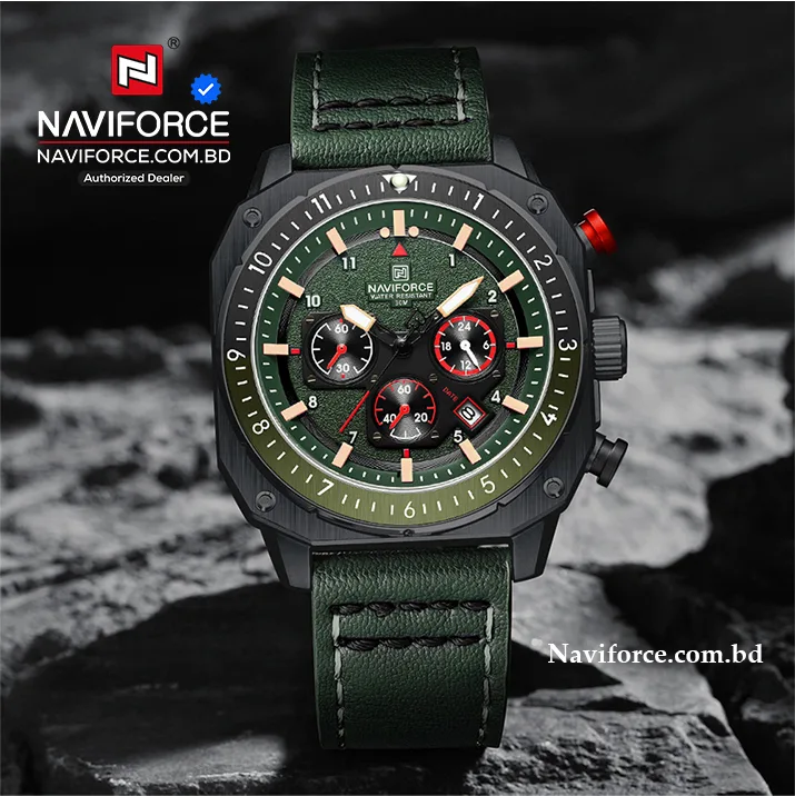 Naviforce 8057 - Green For Men Price in Bangladesh - Econaz